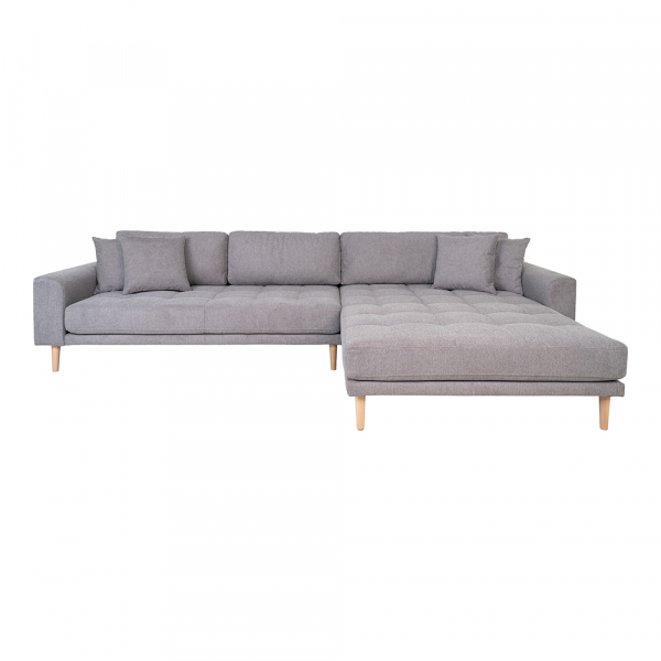 Hoekbank Milo Lounge Sofa Rechts Licht Grijs | House Collection